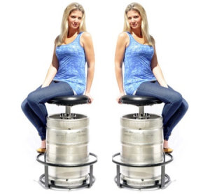 KegStool Makes A Comfy Bar Stool Out Of Empty Beer Kegs